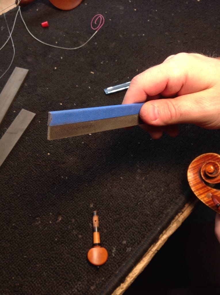 Making a Violin Nut – Triangle Strings