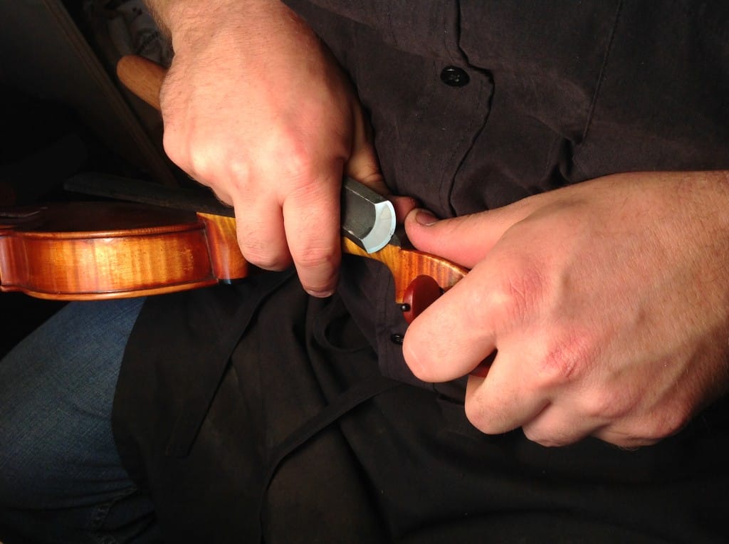 Making a Violin Nut – Triangle Strings