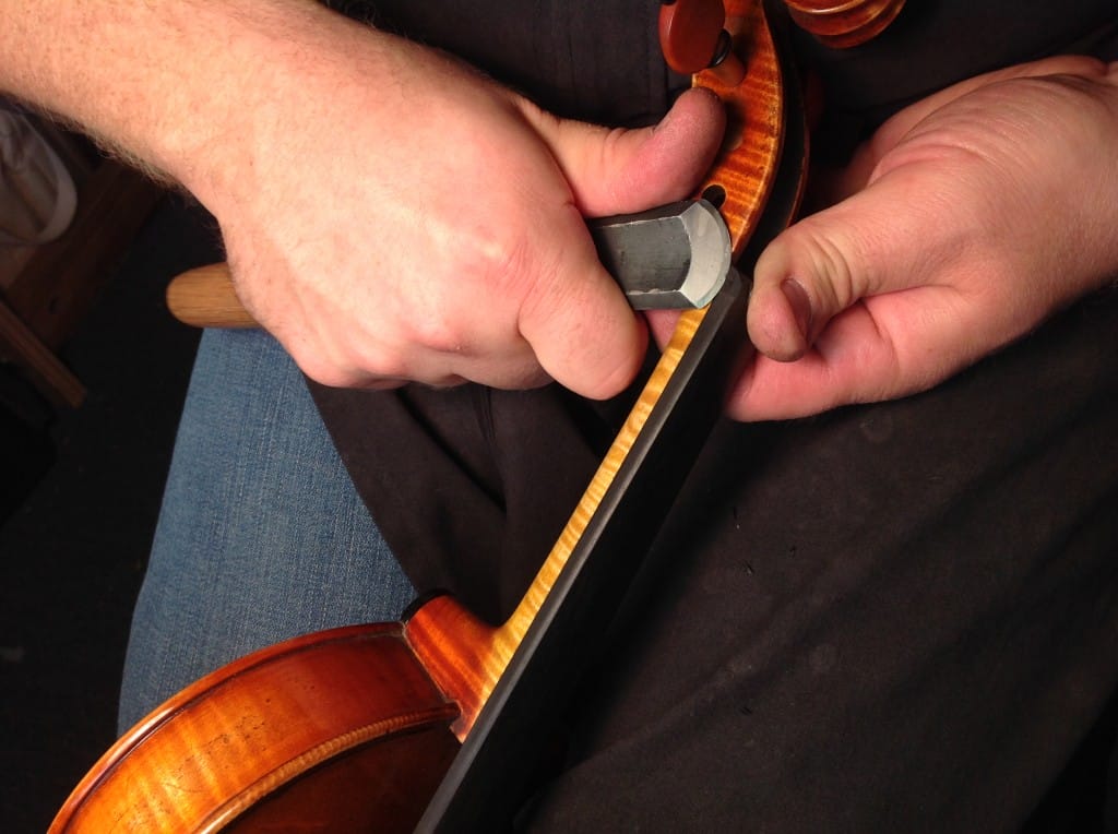 Making a Violin Nut – Triangle Strings