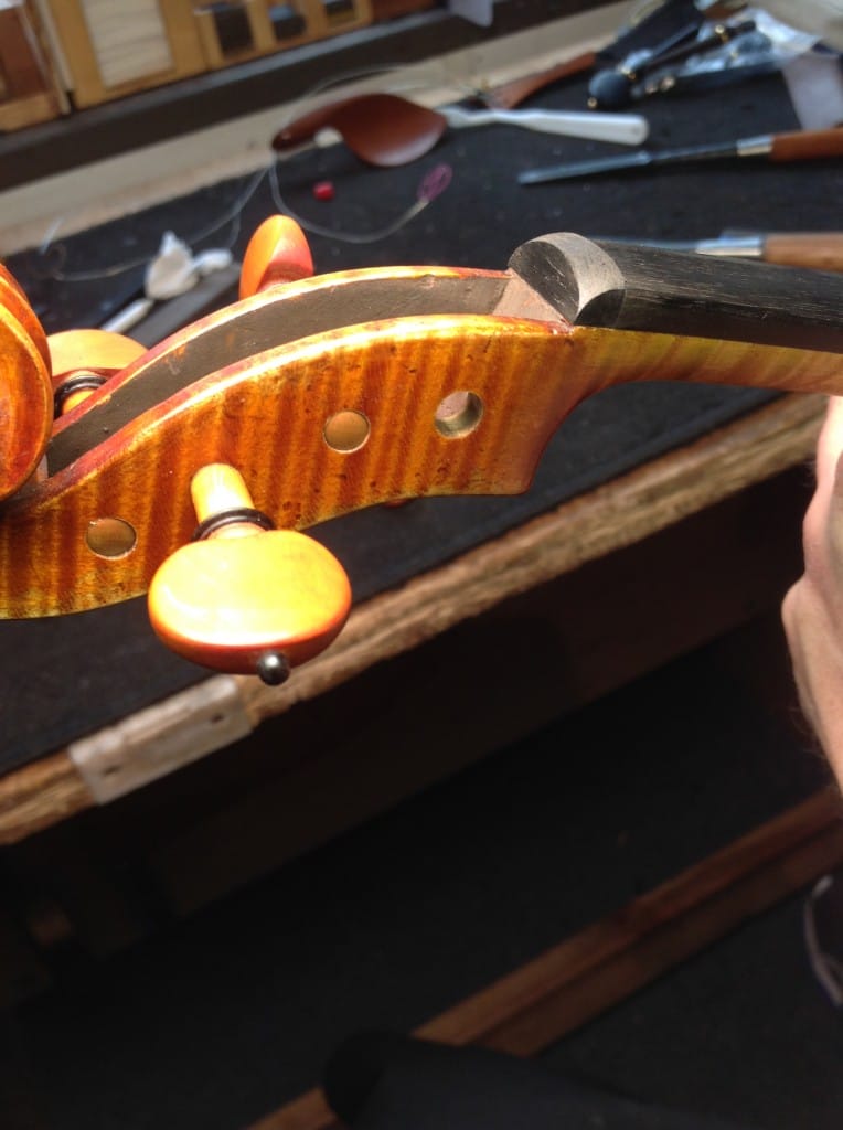Making a Violin Nut – Triangle Strings