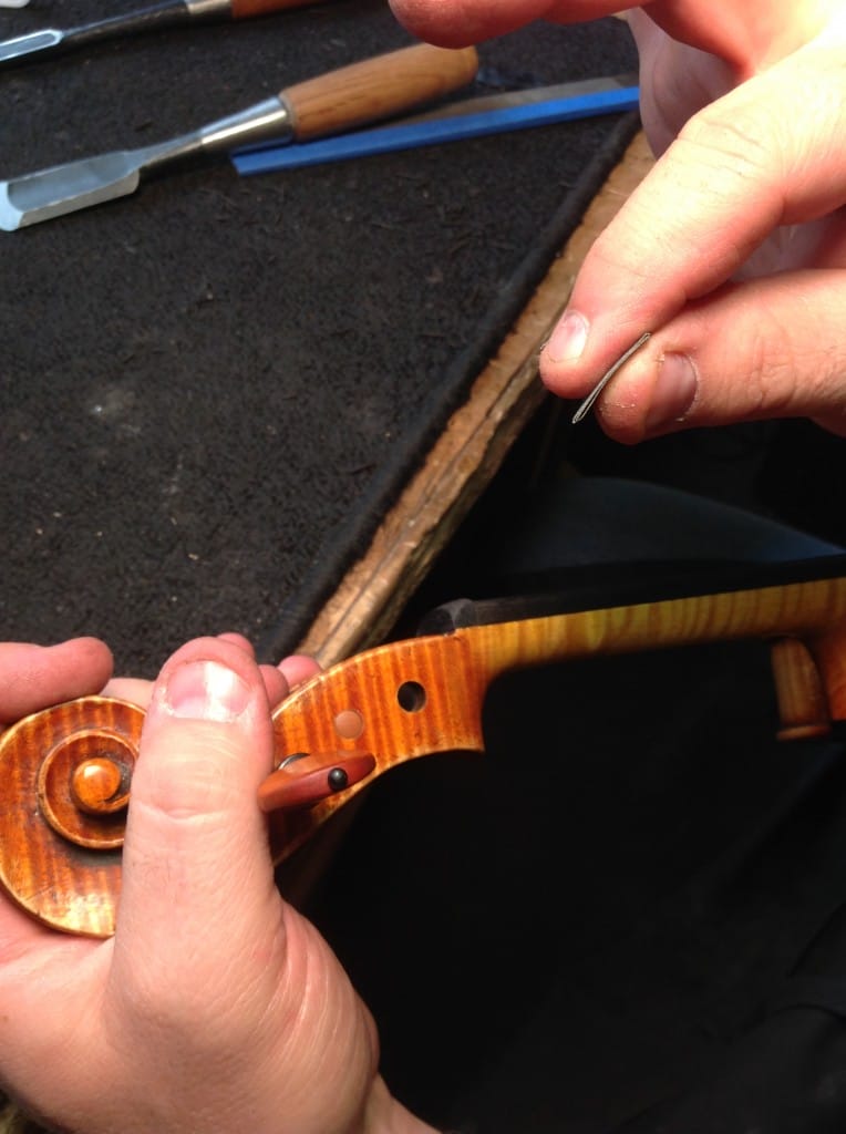 Making a Violin Nut – Triangle Strings