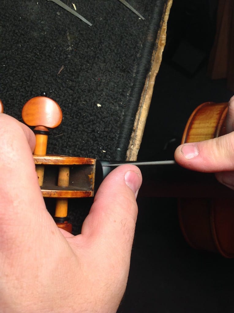 Making a Violin Nut – Triangle Strings