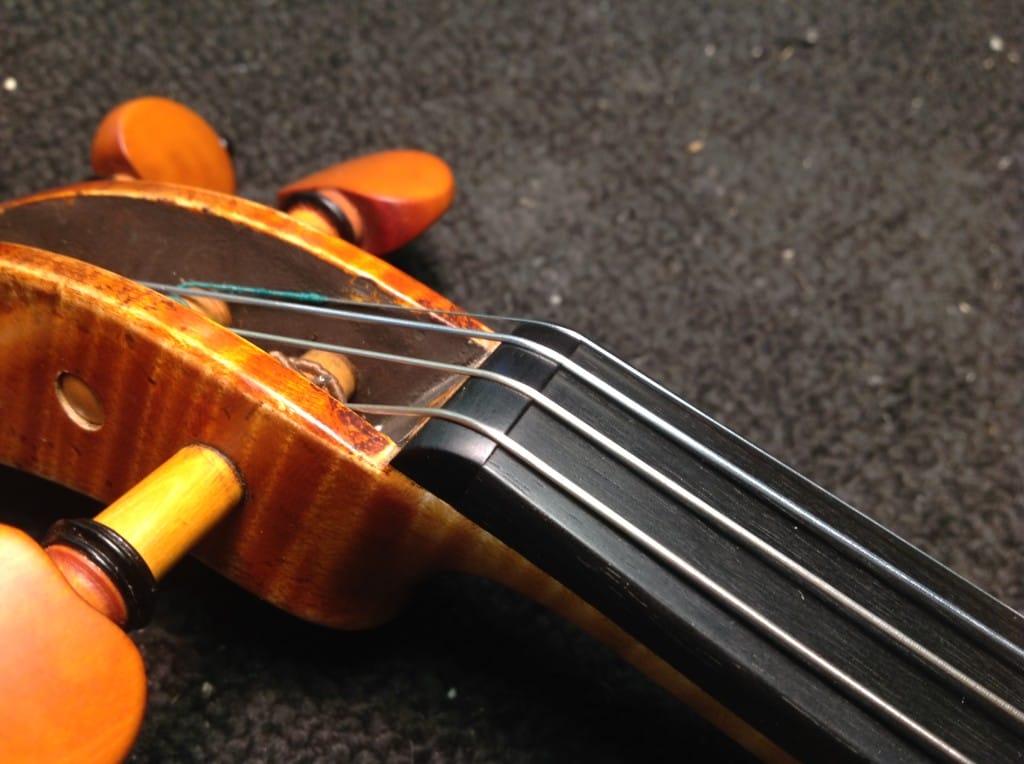 Making a Violin Nut – Triangle Strings
